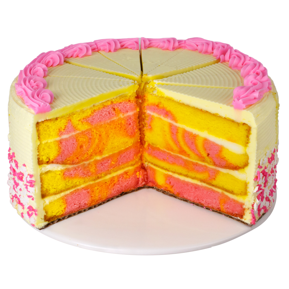 pink lemonade layer cake